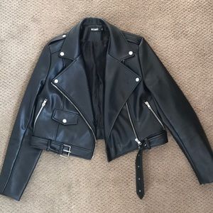 Missguided | Jackets & Coats | Missguided Zazula Leather Jacket | Poshmark